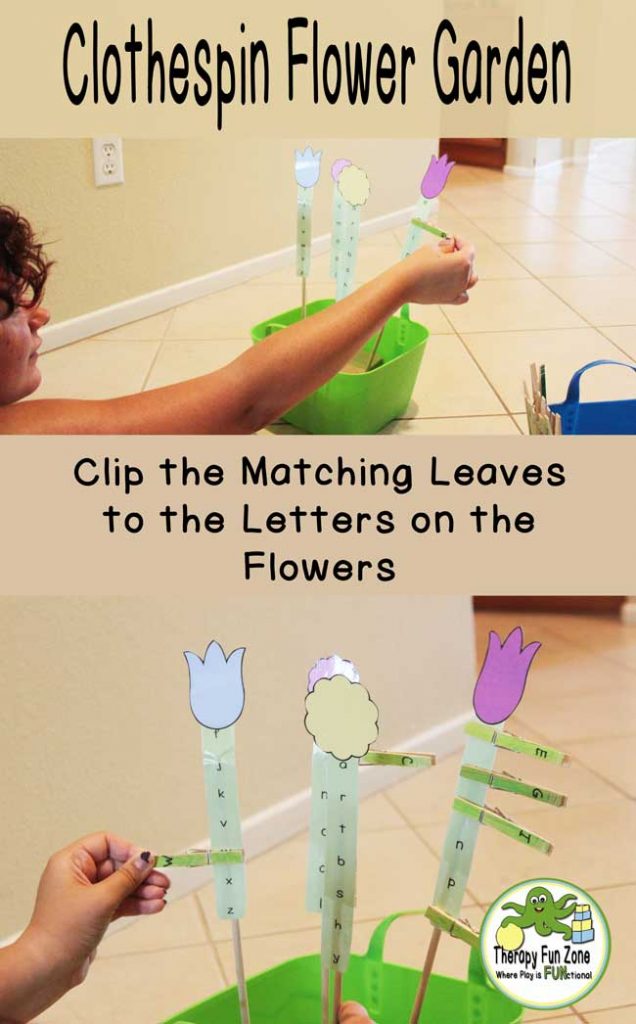 Flower Garden Fine Motor and Visual Motor Challenge - Therapy Fun Zone