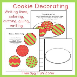 Writing Lines Cookie Decorating - Therapy Fun Zone