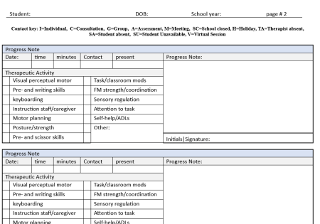 Writing OT notes digitally - Therapy Fun Zone