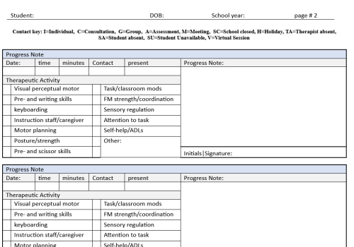 Writing OT notes digitally - Therapy Fun Zone